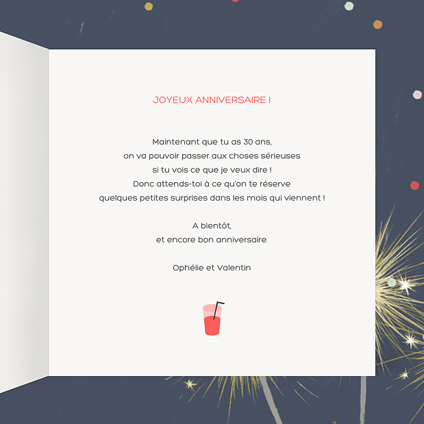 Carte Anniversaire Rebus - Popcarte
