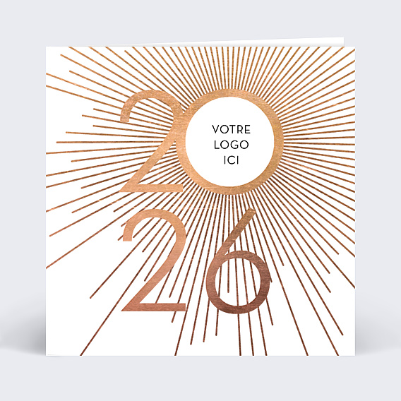Carte de Voeux Entreprise Logo avec graines - Popcarte