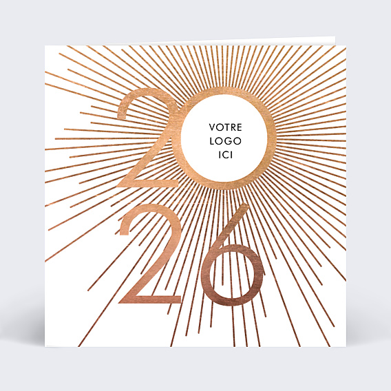 Carte de Voeux Entreprise Logo avec chocolat - Popcarte