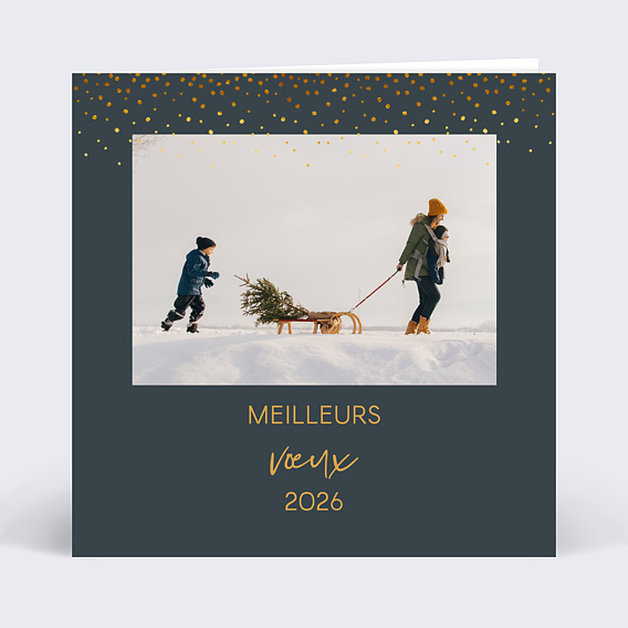 Carte de Voeux Personnalisable 2022 - Popcarte