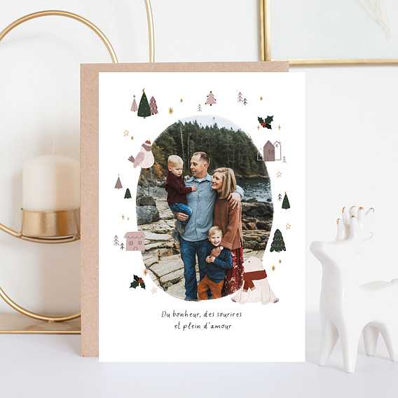 Carte de Voeux Personnalisable 2022 - Popcarte