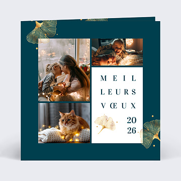 Carte de Voeux Personnalisable 2022 - Popcarte