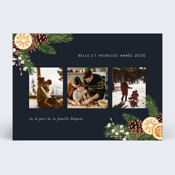 Carte de Voeux Personnalisable 2022 - Popcarte