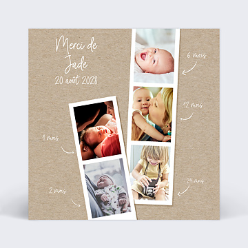 Sticker Baptême Photomaton - Popcarte