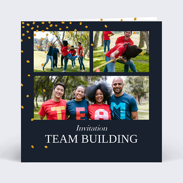 Invitation Professionnelle Team Building - Popcarte