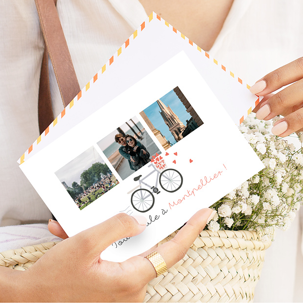 Carte Postale Bisous Ensoleillés - Popcarte