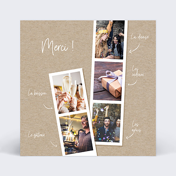Carte Anniversaire Photomaton - Popcarte