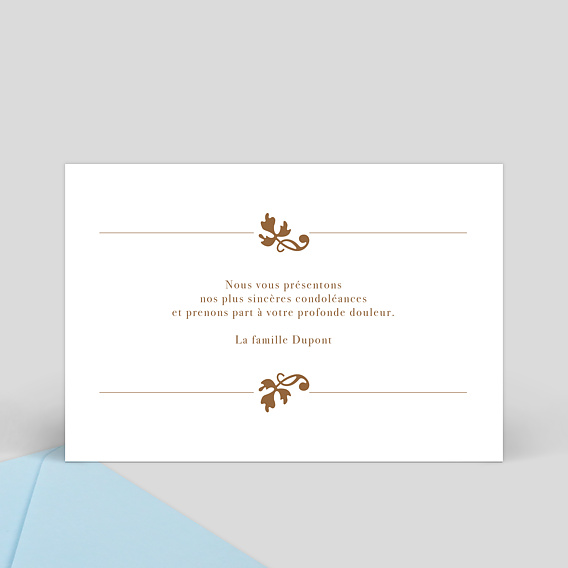 Cartes de Condoléances - Popcarte