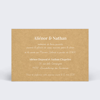 Texte invitation mariage - Popcarte