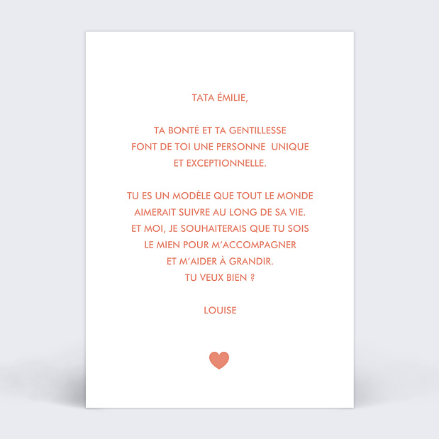 Demande Parrain Marraine Marraine Liste - Popcarte