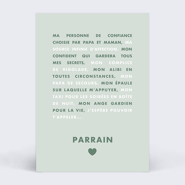 Demande Parrain Marraine Parrain Liste - Popcarte