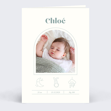 Faire-part Naissance Multiphoto Élégant paysage - Popcarte