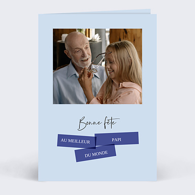 Fête des Grands Pères Définition Papi - Popcarte