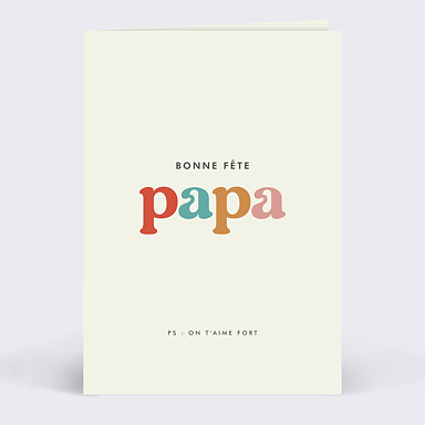 Modèle de texte fête des pères - Popcarte