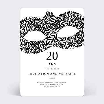 Invitation Anniversaire à Thème - Popcarte