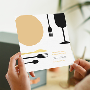 Cartes invitation soirée entreprise à personnaliser