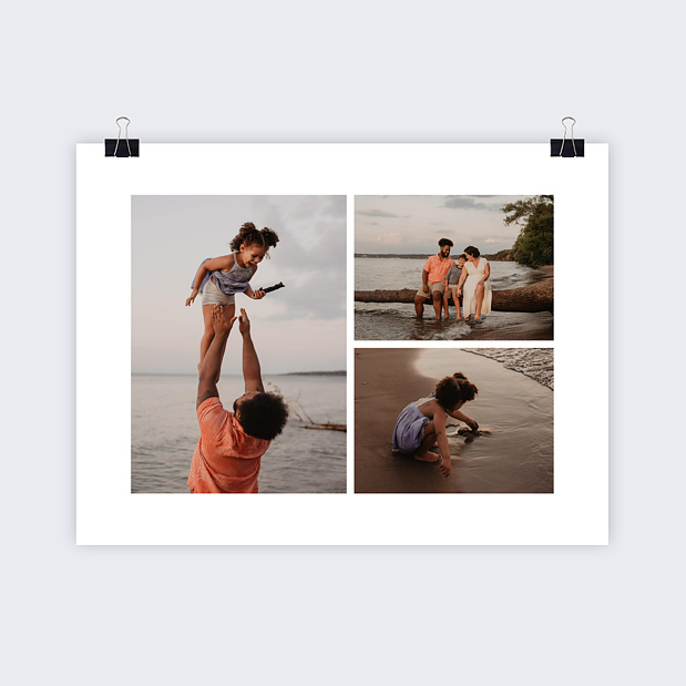 Poster Personnalisé Trois Photos - Popcarte