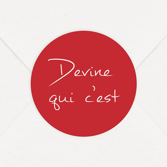 Sticker Anniversaire Devine qui c'est - Popcarte