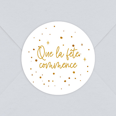 Stickers Anniversaire à personnaliser - Popcarte