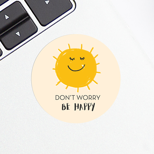 Sticker Professionnel Soleil - Popcarte