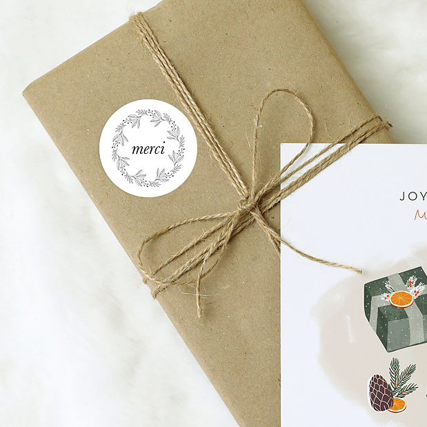 Sticker Professionnel Merci Couronne - Popcarte