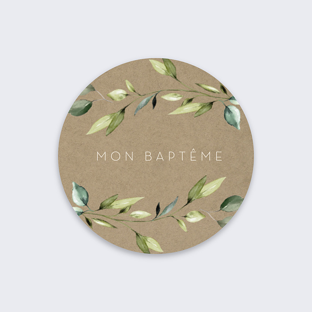 Stickers Baptême Modern Love - Popcarte